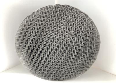 China 304 Knitted Metal Structured Packing with 700 m²/m³ Surface Area and 8-10 m⁻¹ Theoretical Plates for Distillation Columns for sale