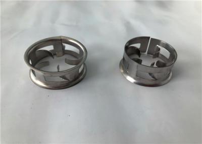 China 304L Stainless Steel Pall Ring Random Packing 16mm with 346 m²/m³ Surface Area and 95.5% Free Volume for High Mass Transfer for sale