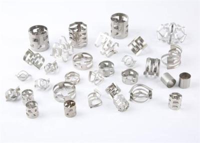 China 304L Stainless Steel Metal Pall Ring 25mm Random Tower Packing for Distillation Columns with 90% Void Volume and 175 m²/m³ Surface Area for sale