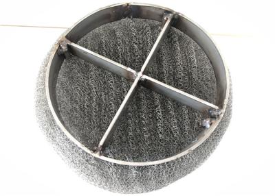 China SS 304 316 304L Oil Water Wire Mesh Demister Pad 150-200mm High Efficiency Mist Eliminator for 3-5μm Droplets for sale