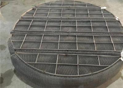 China SS Gas Liquid Filter Wire Mesh Demister Pad Mist Eliminator 0.1-0.3mm Wire Diameter For Chemical Columns for sale