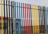 China Steel Palisade Security Fencing 1.8m-2.4m Height with PVC Coating After Galvanization for Industrial and School Applications for sale