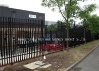 China Bolt Down Welded Steel Palisade Fencing 8-12ft Height with 13 Gauge Pales and Anti-Vandal Security Features for sale