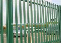 China Hot Dipped Galvanized Steel Palisade Security Fence 8-12ft Height with 13 Gauge Pales and Anti-Vandal Fittings for sale