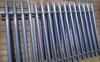 China Welding Firmly Galvanised Metal Palisade Fence , Palisade Fence Pales for sale