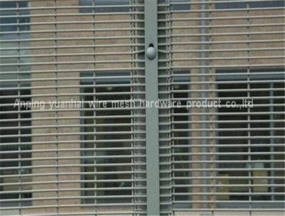 China 358 Anti-Climb Security Fencing Panel 76.2mm x 12.7mm Mesh 3-5mm Wire Thickness Galvanized Steel for sale