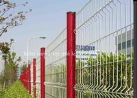 China Customized Size 2x2 Triangle Fence Panel Welded Wire Mesh White Green Color for sale