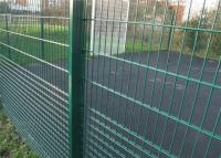 China Welded Double Loop Wire Fencing 656 Twin Wire - 50x200mm Mesh, 630-2430mm Heights, Custom RAL Colors for sale