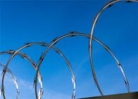 China Hot Dipped Galvanized Razor Barbed Wire Security Fencing with 2.5mm Wire Diameter and Multiple Blade Sizes for sale