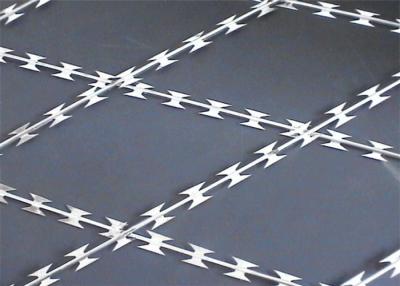 China BTO-22 High Tensile Concertina Razor Wire 2.5mm Diameter with 22mm Blade Length for Perimeter Security for sale
