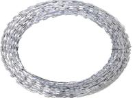 China Galvanized Razor Barbed Wire 0.5mm Thickness 2.5mm Core for Airport Security Fencing for sale