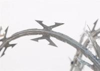 China Galvanized Razor Barbed Wire Fencing 450-960mm Diameter Anti-Climb Security for Perimeter Protection for sale