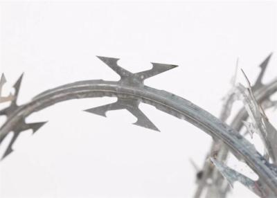 China Galvanized Razor Barbed Wire Fencing 450-960mm Diameter Anti-Climb Security for Perimeter Protection for sale