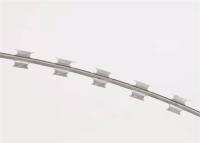 China Galvanized Razor Barbed Wire 0.5mm Thickness 2.5mm Core for Airport Security Fencing for sale