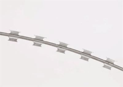 China Galvanized Razor Barbed Wire 0.5mm Thickness 2.5mm Core for Airport Security Fencing for sale