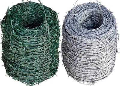 China Hot-Dip Galvanized Steel Barbed Wire - 1.5-3cm Barb Length, 7.5-15cm Spacing for Perimeter Security Fencing for sale
