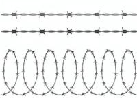 China Galvanized High Tensile Barbed Wire with 3-6 Inch Spacing Options for Agricultural Fencing Security for sale