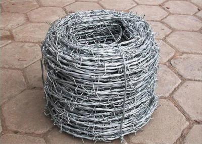 China Galvanized Steel Barbed Wire for Vineyard Protection - 2mm Diameter with 15mm Barbs in 25-50kg Coils for sale