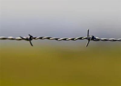 China Durable  Pvc Coated Barbed Wire , Barbed Fencing Wire Bulk Weight OEM for sale