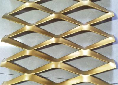 China Aluminium Steel Expanded Metal Wire Mesh 2-3mm Thickness 50×100mm Hole Size for Building Outer Wall Decoration for sale