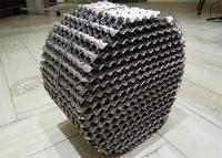 China SS 304 Metallic Wire Mesh Structured Packing 125-500 m²/m³ Surface Area with 92-98% Free Volume for Separation Towers for sale