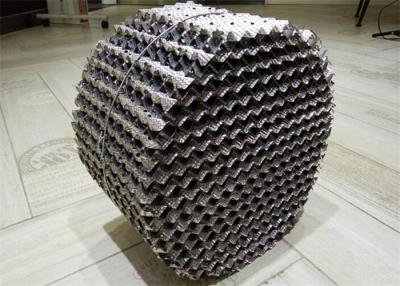 China SS 304 Metallic Wire Mesh Structured Packing 125-500 m²/m³ Surface Area with 92-98% Free Volume for Separation Towers for sale