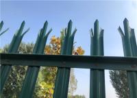 China High Strength Metal Palisade Security Fence 8-12ft Height with 13 Gauge Steel Construction and Anti-Vandal Fittings for sale