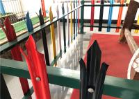 China Custom Euro Style Metal Palisade Fencing Anti Vandal Park Guardrail 3.2m Height 13 Gauge Steel for sale