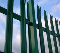 China Powder Coated Steel Palisade Fencing Panel Roll - 3.2m Height, 13 Gauge Security Fence for sale