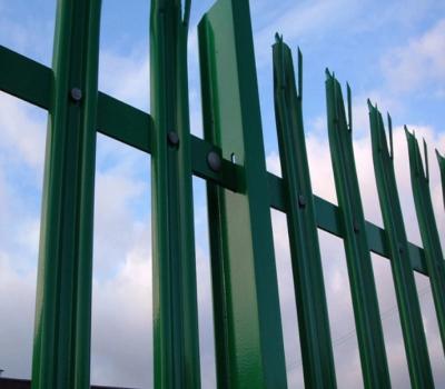 China Powder Coated Steel Palisade Fencing Panel Roll - 3.2m Height, 13 Gauge Security Fence for sale