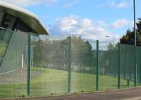 China Powder Coated 358 Security Fencing 3.2mm Wire 2.4x2.1m Panel Anti-Climb Mesh for sale