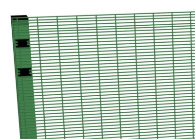 China PVC Coated Anti-Climb Security Fence 3mm Wire 2.4m Panels with Hot-Dipped Galvanized Coating for sale