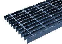 China Soft Steel Walkway Grating 7350mm Length Non-Slip Roof Drainage System Panel 20×3mm to 100×6mm for sale
