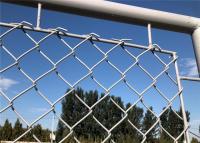 China Power Coated Temporary Chain Link Fence 2100mm High x 2400mm Wide with 4.0mm Steel Wire for sale