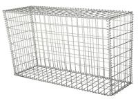 China Stone Cage Retaining Wall 60 X 80mm Gabion Wire Mesh for sale