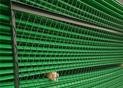 China Flatten Green PVC Coated Expanded Metal Wire Mesh for Security Doors 0.3-12.0mm Thickness for sale