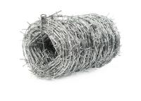 China Double Strand Traditional Twist Barbed Wire 150-400m Length with 10-20kg Coils for Security Fencing for sale