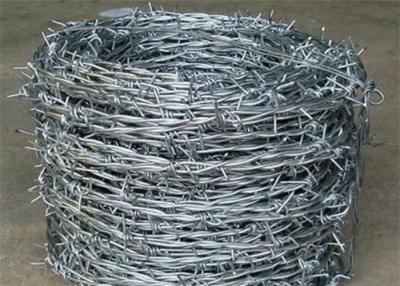 China BTO-22 Electric Galvanized PVC Coated Barbed Fencing Wire 2mm Diameter with 7.5-15cm Barb Spacing for sale