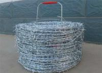 China Double Twist 2.0mm Electro Galvanized Steel Barbed Wire - 7.5-15cm Barb Spacing for Security Fencing for sale