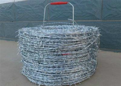 China Double Twist 2.0mm Electro Galvanized Steel Barbed Wire - 7.5-15cm Barb Spacing for Security Fencing for sale