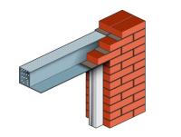 China Galvanized Perforated U-Channel Lintel 103-203mm Width with G275 Coating for Building Construction for sale