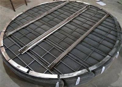 China Wire Mesh Demister Pad For Chemical Liquid Gas Separation  168 Kg/m3 for sale