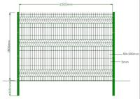 China Hot Dip Galvanized 3d Curve Welded Wire Mesh Fence Panel for sale