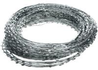 China BTO-22 Razor Barbed Tape Wire 2.5mm Hot Dipped Galvanized Security Fencing 450-980mm Diameter for sale