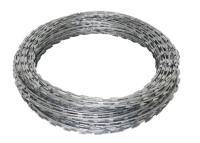 China Flat Wrap Low Carbon Steel Bto 22 Razor Blade Fencing Wire Coil Diameter 200-980mm for sale