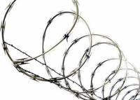 China 33 Loop Bto-30 Razor Barbed Wire Concertina Hot Dipped Galvanized 900mm Coil Diameter for sale