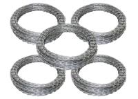 China Flat Wrap Low Carbon Steel Bto 22 Razor Blade Fencing Wire Coil Diameter 200-980mm for sale