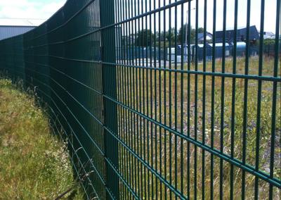 China 2.5m Height PVC Coated Double Loop Wire Fence 8/6/8mm with 50x200mm Mesh and Hot-Dipped Galvanized Finish for sale