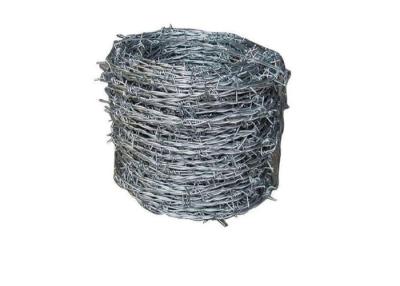 China Single Twist 4 Points Stainless Barbed Wire 25kg / Coil 15mm Barb Length For ety for sale