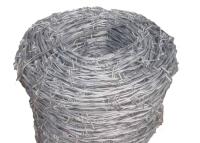 China Pvc Coated Stainless Steel Barbed Wire Bwg 14 X 14 Gauge Prison / Highway 20kg for sale